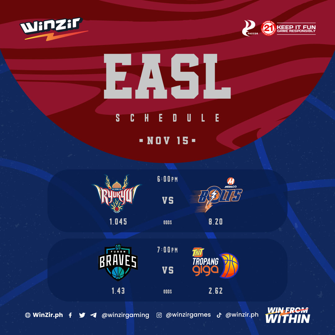 EASL Game Schedule | November 15