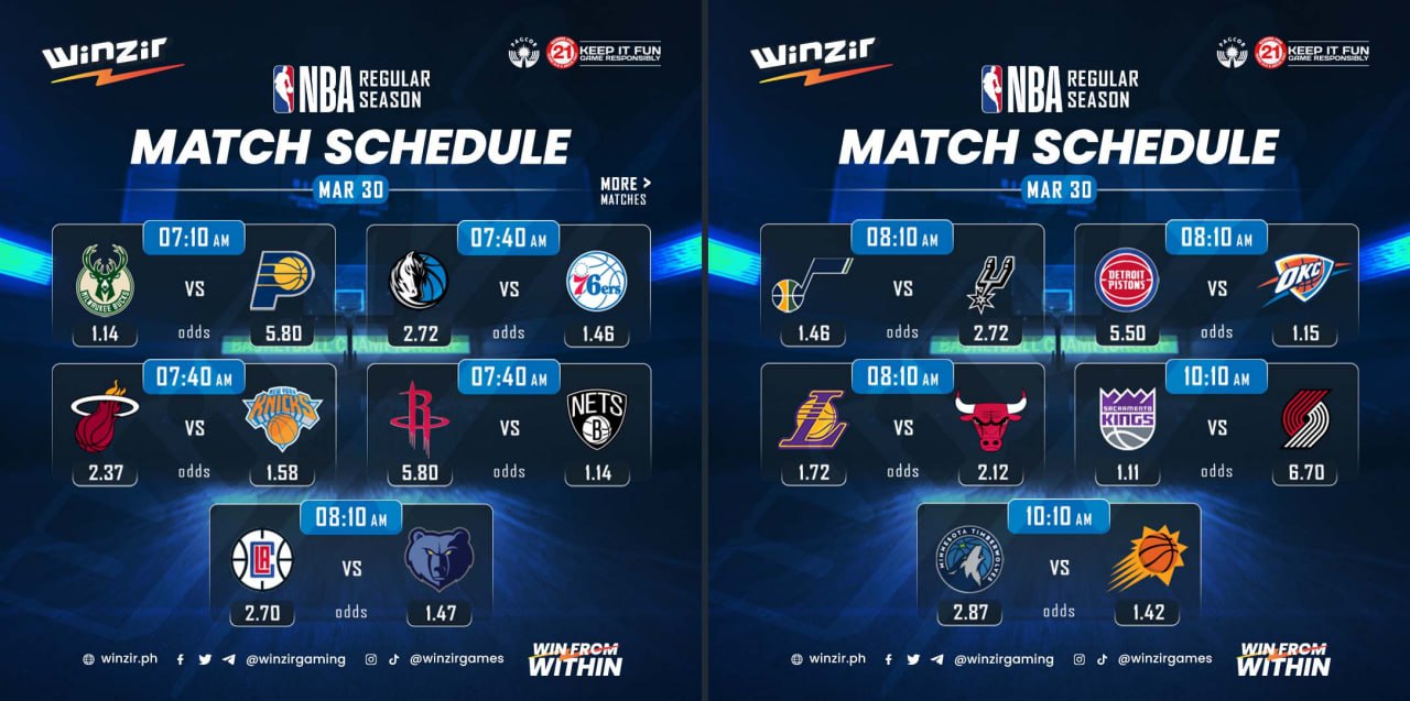 NBA Match Schedule| March 30, 2023