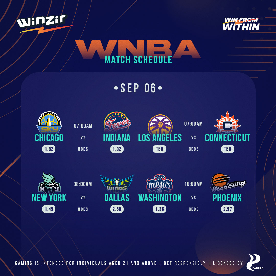 WNBA Match Schedule | September 6